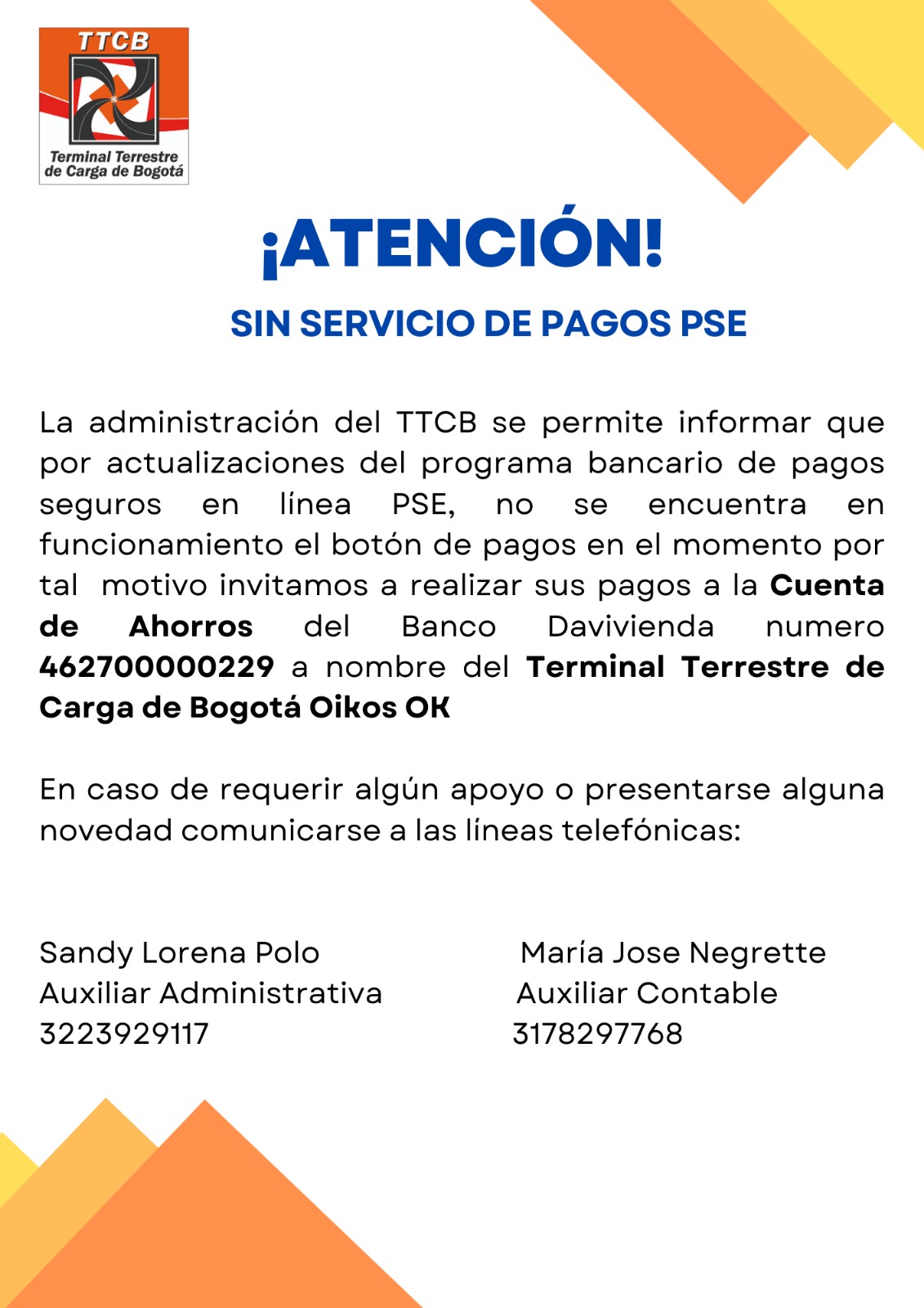 Terminal Terrestrede Carga de Bogota Oikos OK – Parque Industrial ...